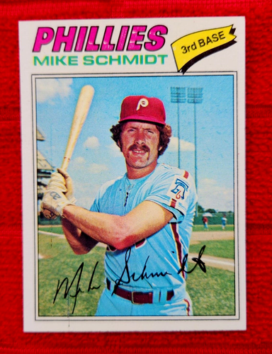 1977 Topps Mike Schmidt Philadelphia Phillies OC Sharp Corners & Gloss ...