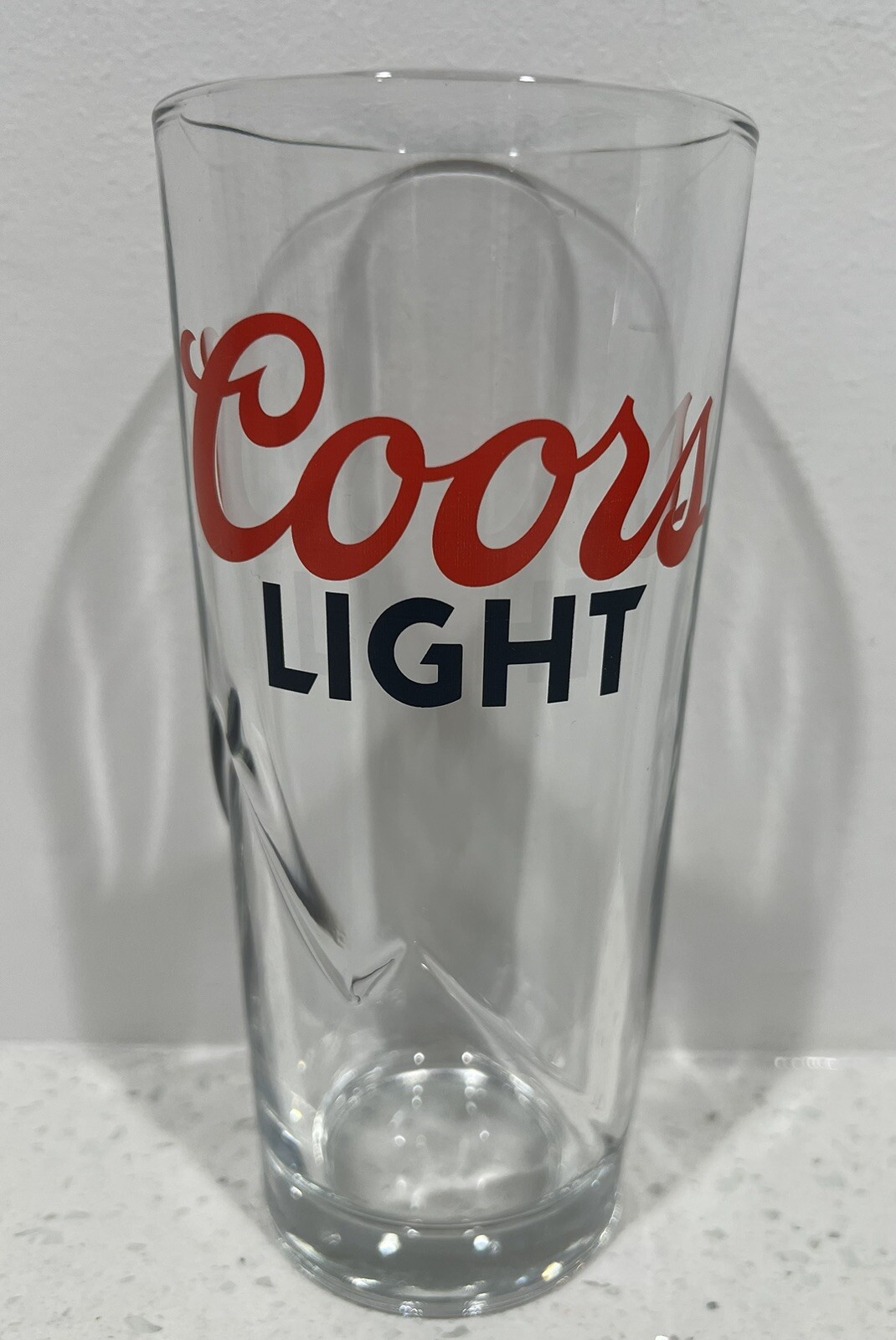 Coors Light Heavy 16oz Glass. “The Silver Bullet”Etched In Button Of ...