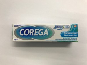 Corega Denture Adhesive Cream 40g Original Extra Strong | eBay