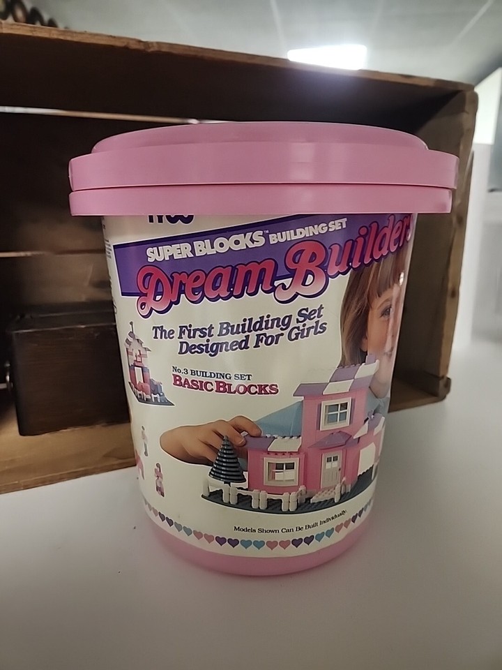 Vintage 1990 Tyco Super Blocks Dream Builders Set Girls Basic Block Set | eBay