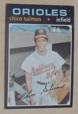 Topps 1971 Baltimore Orioles Chico Salmon #249 Baseball Card - Near ...