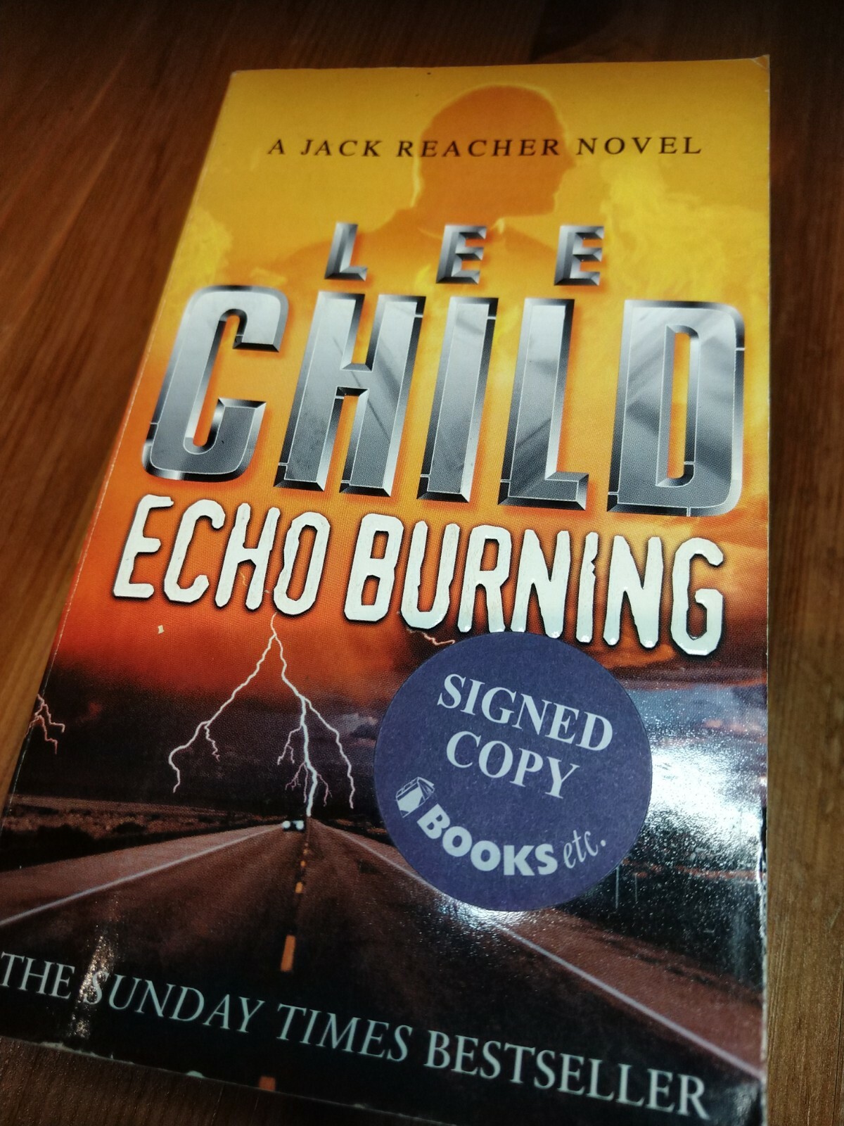 Lee Child Signed Echo Burning Jack Reacher. Extremely rare. | eBay