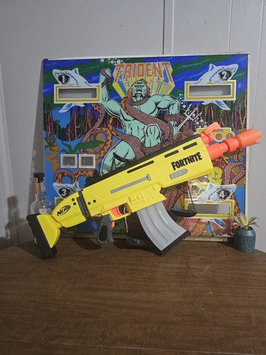 NERF Fortnite AR-L Elite Dart Blaster 2018 GOLD SCAR Gun HASBRO EPIC ...