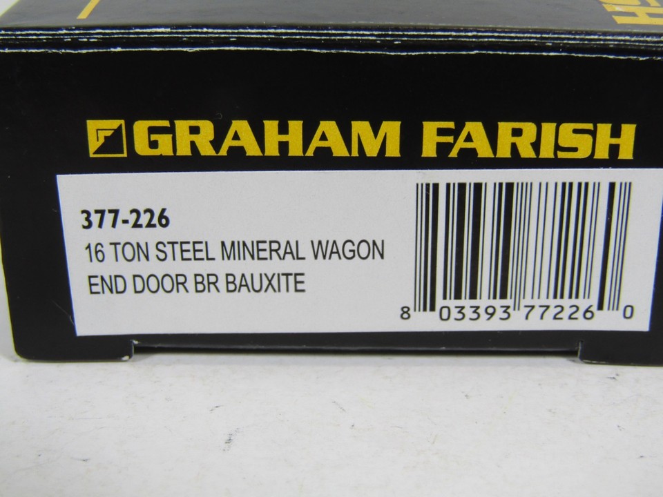 GRAHAM FARISH 377-226 - BR 16T MINERAL WAGON/END DOOR - GOOD BOXED CON ...