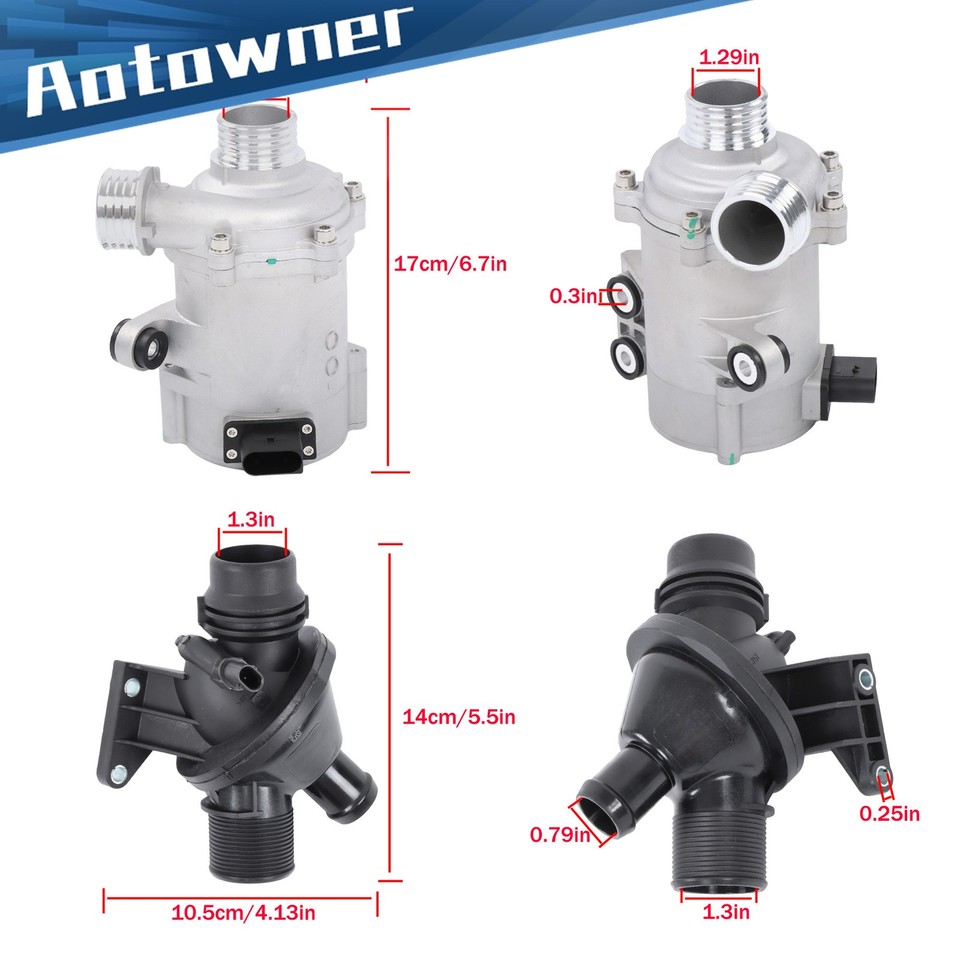 Electric Water Pump w/Thermostat For BMW 328i 528i 530xi 525xi 2012/ ...