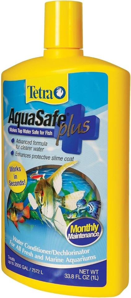 AquaSafe Plus Aquarium Water Conditioner & Dechlorinator, 33.8 oz | eBay