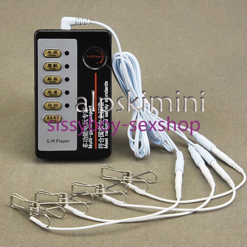 New Intimate Stretching 4 Nipple Ring Shock E Stim Sounding Toy ...