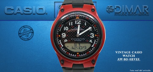 Vintage Watch Casio AW-80-4BVEF. QW2747 Telememo 30. WR.164ft Yr 2003 ...