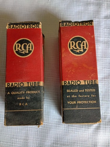 2 RCA 39/44 Radiotron Electronic Radio Amplifier Vacuum Tubes Vintage ...