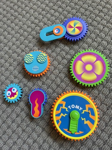 RARE Vintage 90s Tomy Gearation Mechanical Gear Magnets STEM Toy ...