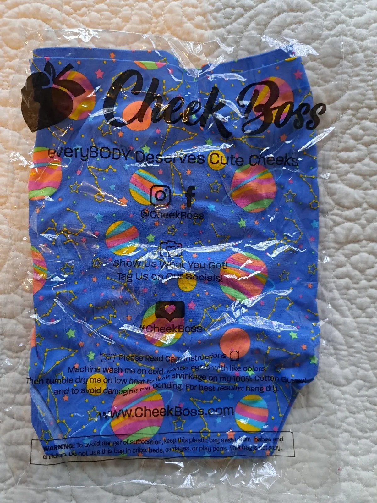 Cheek Boss 3XL Panties Seamless No Show - Planets - Cheeky Style NWT | eBay