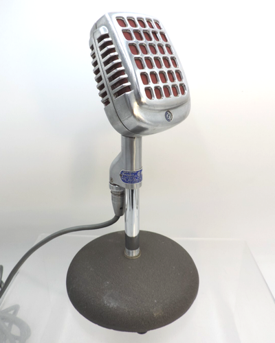 Shure Bros 737A Super Cardioid Crystal Microphone with Stand and Cable ...