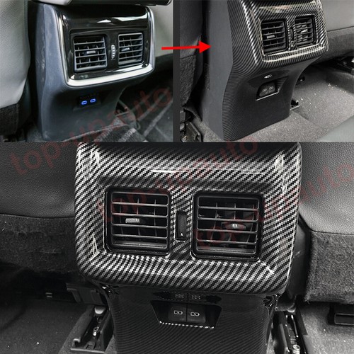 For Toyota Venza 2021-2023Carbon Fiber Rear Row Air Outlet Vent Panel ...
