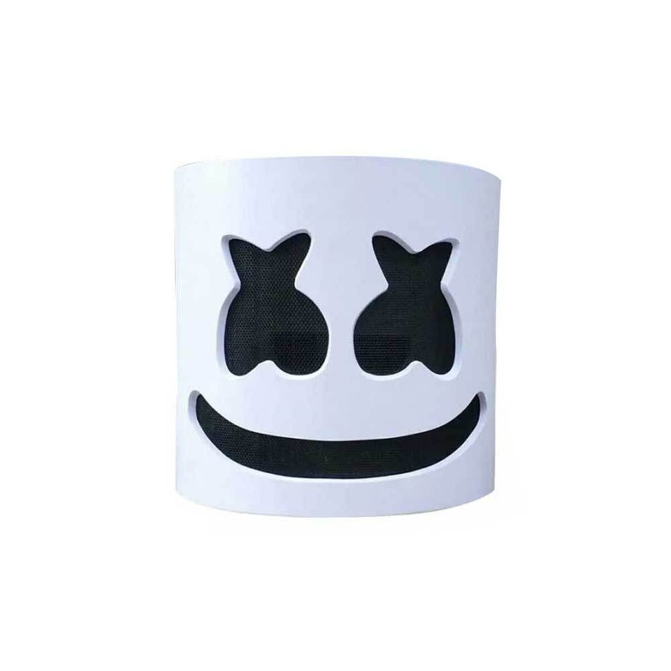 Marsh Mello-DJ Face Mask Helmet Cosplay Marshmallow Bar Music Party ...
