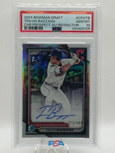 2024 Bowman Draft - Travis Bazzana 1st Bowman Refractor Auto /499 - PSA 10! | eBay