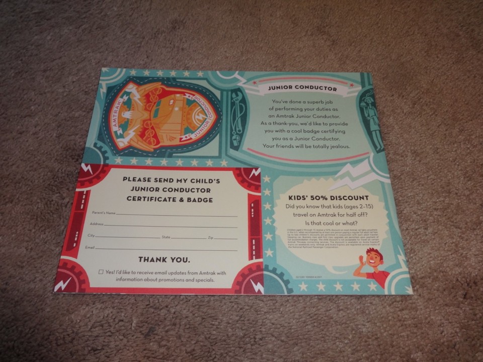 ORIGINAL AMTRAK JUNIOR CONDUCTORS GUIDE BOOK KIDS CHILDREN GAME MAP | eBay