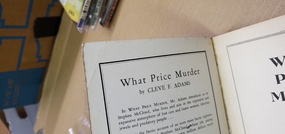 The Mystery Novel Classic Digest #43 What Price Murder By Cleve F ...