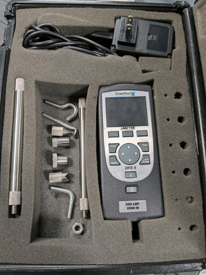 Chatillon force measurement DFE2-500 ametek - 500lbf 2500N With ...