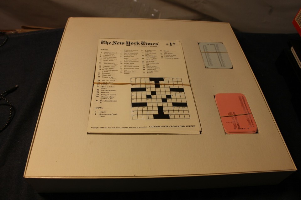 Vintage Waddingtons The New York Times. Crossword Puzzle Game COMPLETE ...