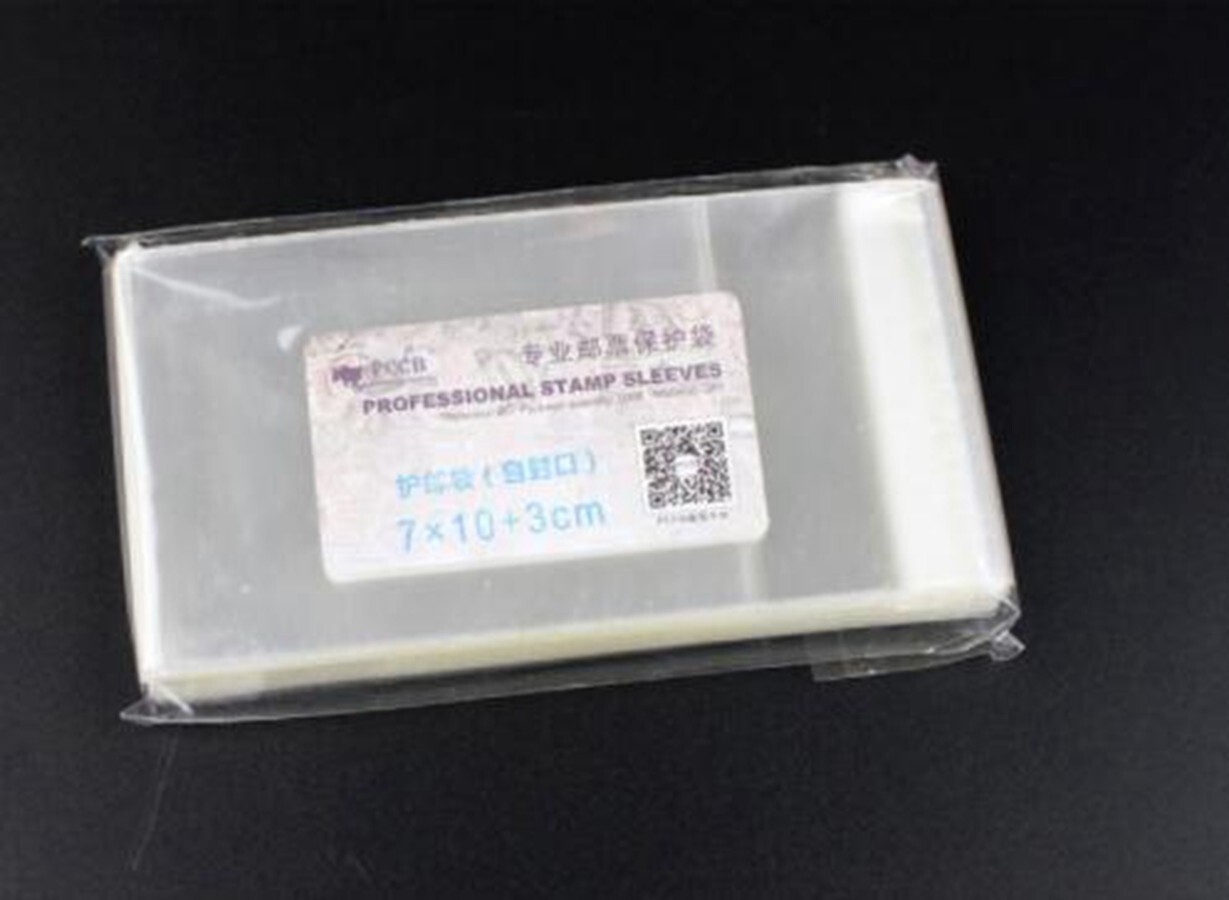 200 Coin Slab Protective Sleeves (10 cmx 7cm) Self adhesive for PCGS ...