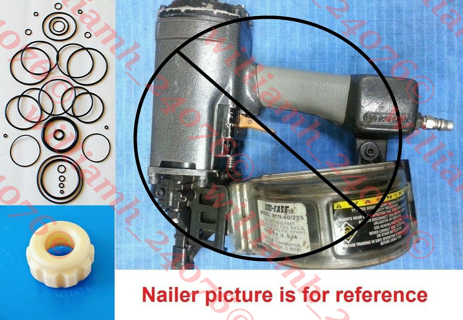 Duo-Fast Coil Nailer RCN 60/225 O ring Kit + Bumper MS-110-5P Part | eBay