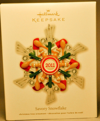 Hallmark: Savory Snowflake - Cook's Utensils - 2011 Keepsake Ornament ...