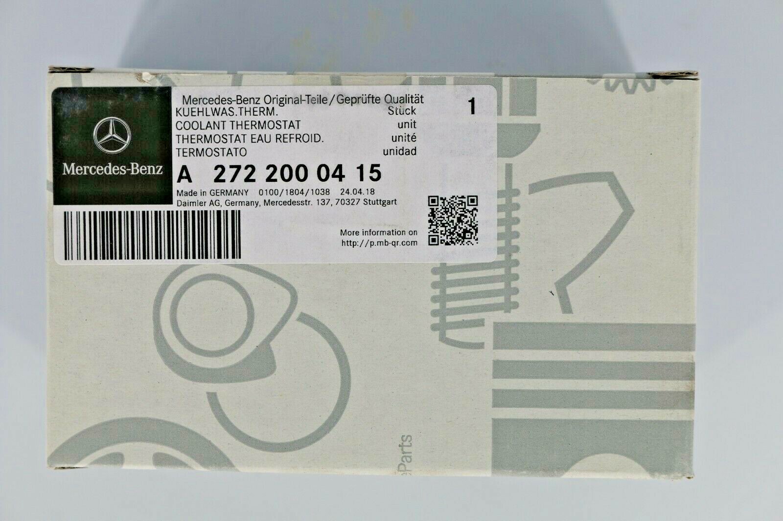 Mercedes-Benz Genuine Coolant Thermostat A2722000415 | eBay