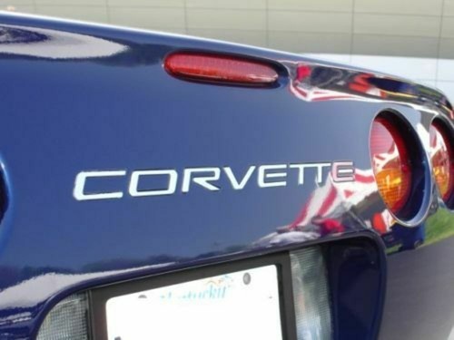 97-04 C5 Corvette Rear Bumper 1/8th Acrylic Letters Kit Inserts in ...
