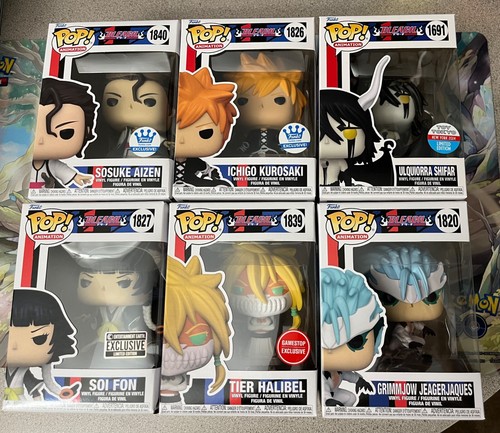 Funko Pop! Bleach Exclusive Bundle: Ichigo, Halibel, Ulquiorra, Soi Fon ...