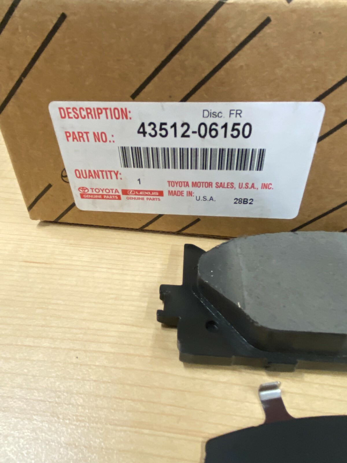 2007-2018 LEXUS ES350 GENUINE OEM NEW FRONT BRAKE ROTORS TCMC PADS ...