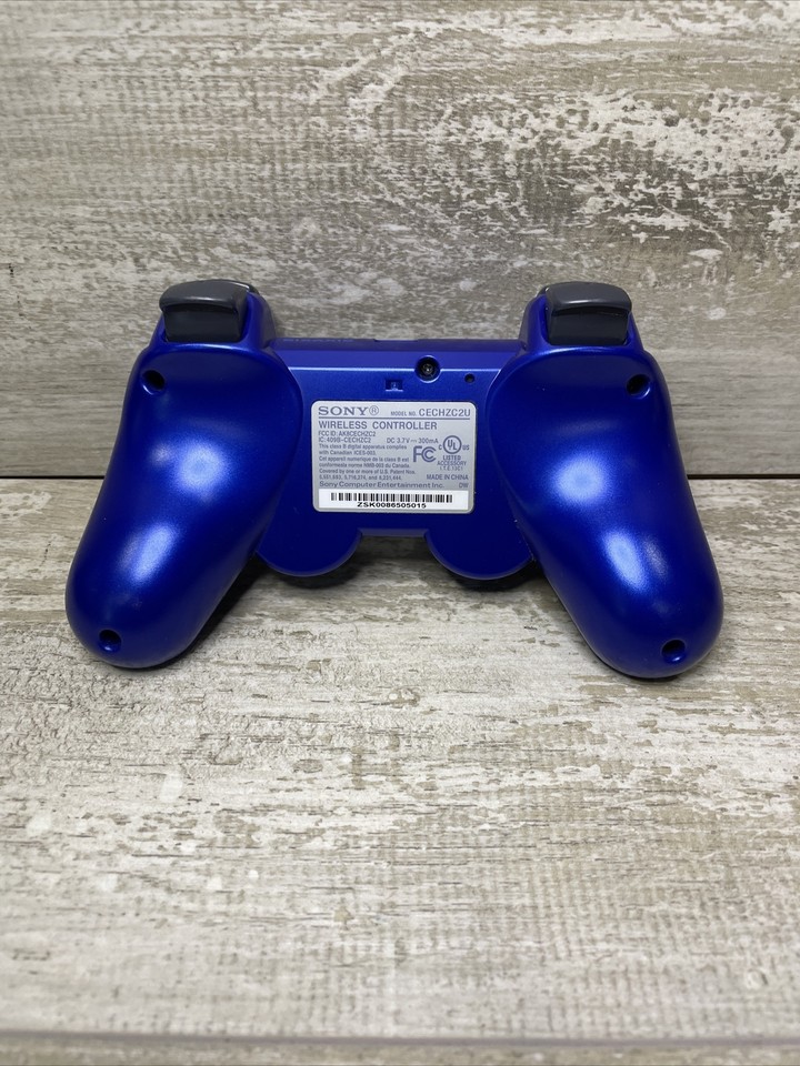 Sony Playstation 3 PS3 DualShock 3 Controller Blue OEM CECHZC2U Tested ...