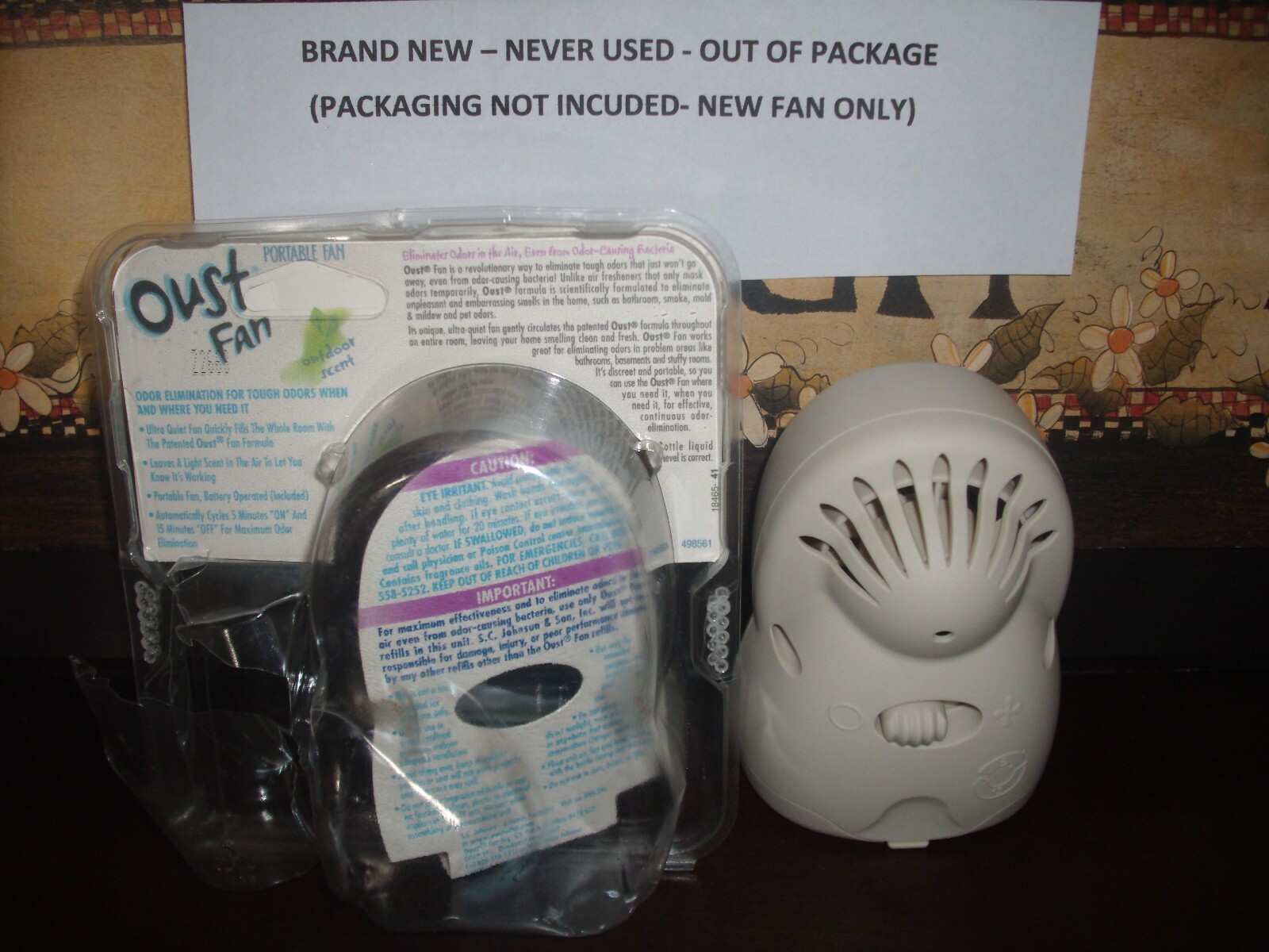 OUST PORTABLE FAN NO SCENTED OIL REFILLS NO BOX NO BATTERY 1 FAN ONLY ...