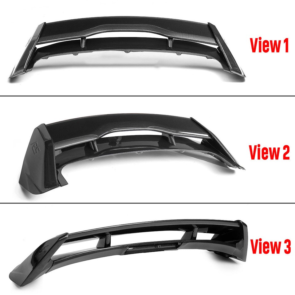 RS STYLE FOR 12-18 FORD FOCUS HATCHBACK CARBON STYLE REAR ROOF WING ...