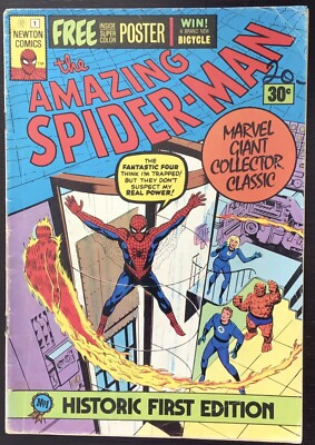NEWTON AMAZING SPIDER-MAN # 1 COMIC AUSTRALIAN VG 1975 | eBay