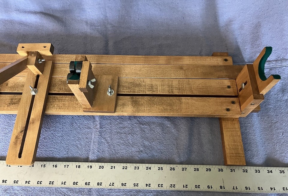 Vintage Fishing Rod Hand Wrapper - Wooden - Adjustable - Very Good ...