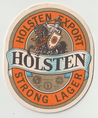 Holsten Export Strong Lager Oval Beer Mat Coaster Germany | eBay