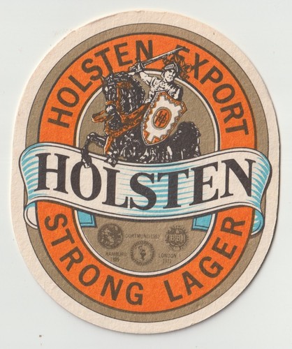 Holsten Export Strong Lager Oval Beer Mat Coaster Germany | eBay