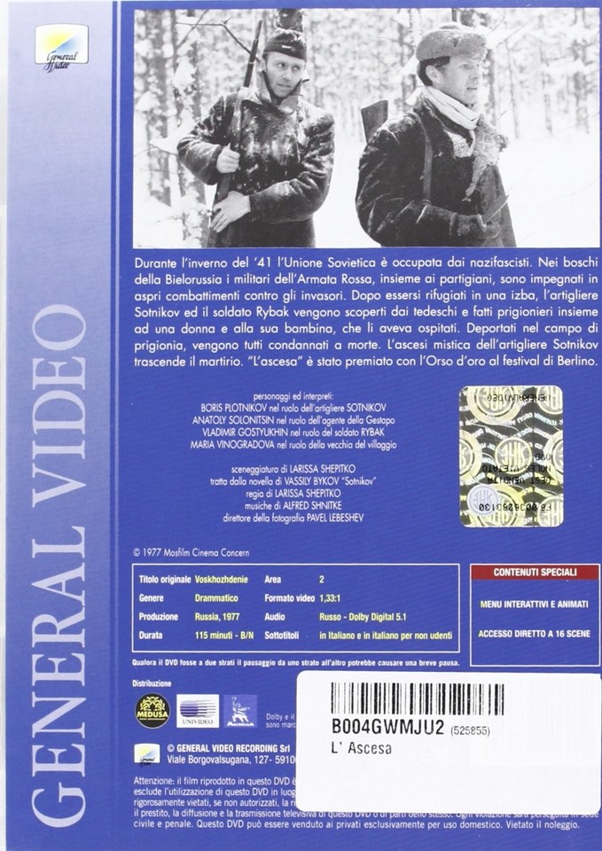 L'Ascesa (DVD) Plotnikov Gostyukhin Gostyukhin Plotnikov vladimir gostyukhin | eBay