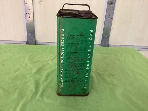 Vintage PYROIL Improved crank case additive 1 gallon Empty Metal can ...
