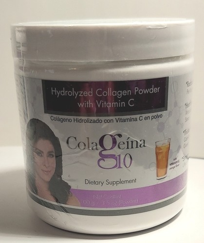 Colageina 10 Hydrolyzed Collagen w/ Vitamin C orange Dietary Supplement ...