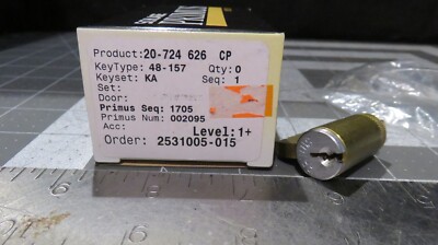 Schlage Primus Commercial Deadbolt Core Cylinder 20-724 626 CP 20-724 ...