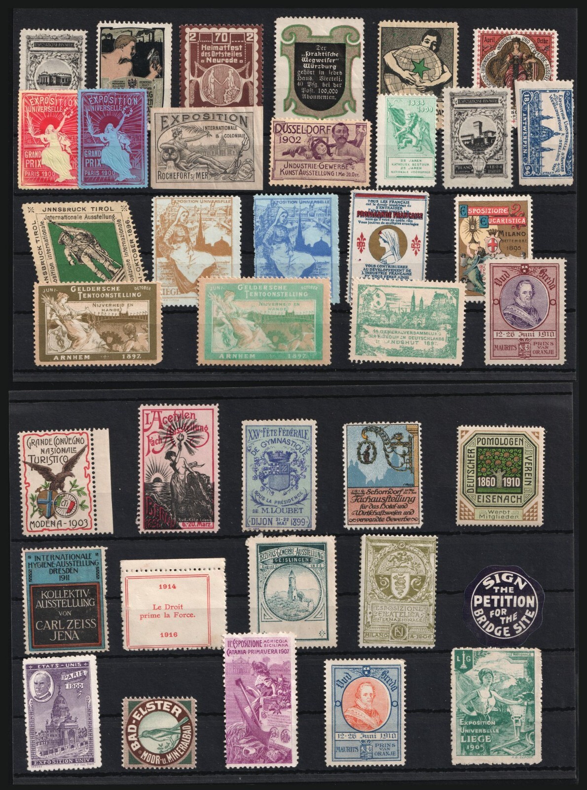 Worldwide Collection of Cinderellas, Europe and Overseas Non-Postal ...