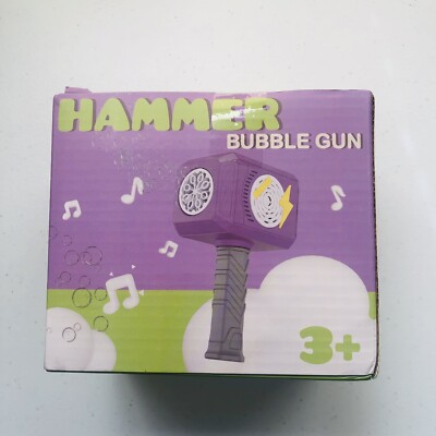 Bubble Blowing Machine, Hammer Bubble Gun Kids Toys Lights And Music | eBay