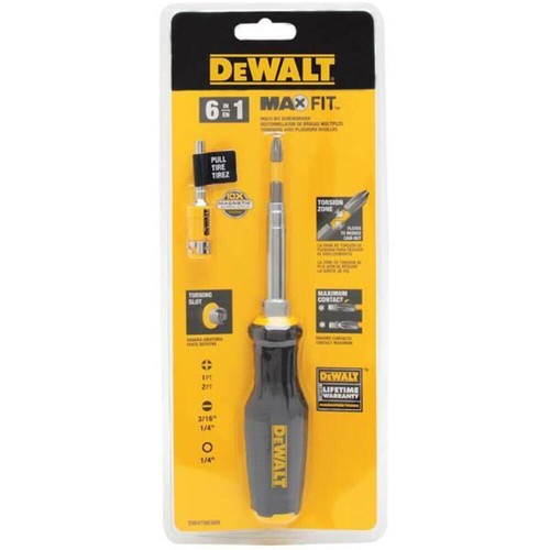 DEWALT Max Fit 6inch 1 Multi Bit Screwdriver - DWHT66569 | eBay