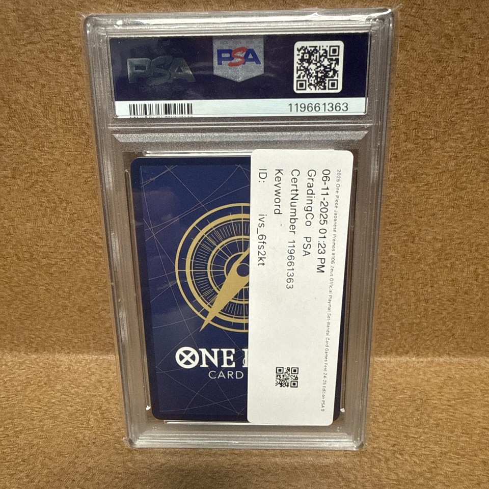PSA 10 Zeus Nami OP11-106 Promo Bandai Card Games Fest 24-25 Japanese ...