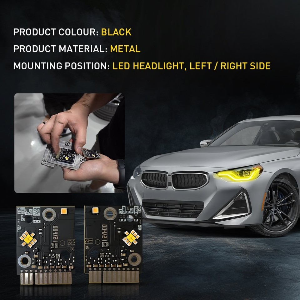 For 2023 BMW G87 G42 M240I Daytime Running Light LED Boards CSL Yellow ...
