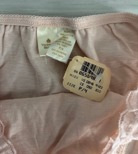 NWT Women’s SMALL Victoria’s Secret PANTY Vintage 1980’s P4 light Pink | eBay