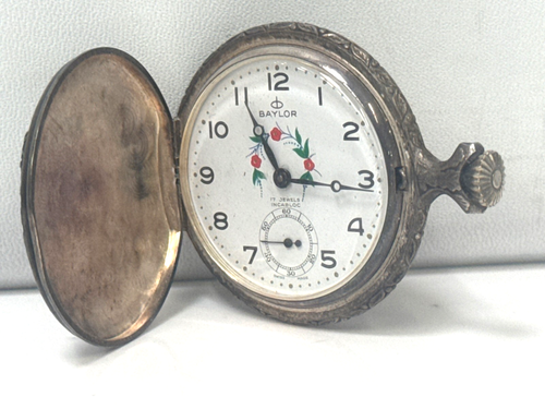 Vintage Baylor Swiss Incabloc 17 Jewel Pocket Watch - For Parts or ...