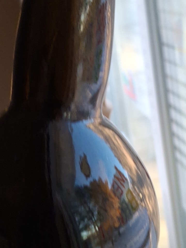 Black Glass Olive Green Open Pontil Crudely Made 3 Piece Mold Clean ...