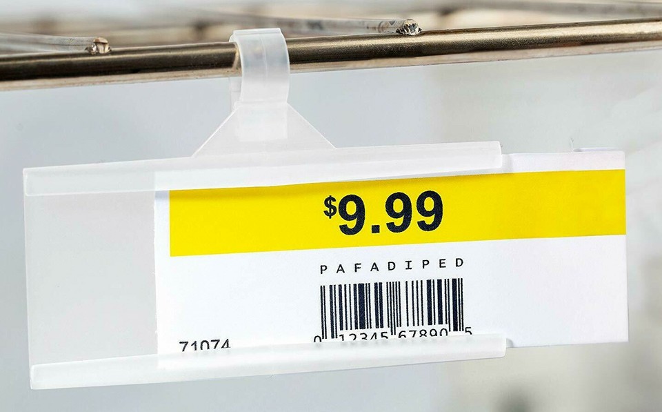 ⭐TOP PICK!⭐ 20 PRICE SIGN TAG BARCODE LABEL STORE WIRE RACK HOLDERS ...